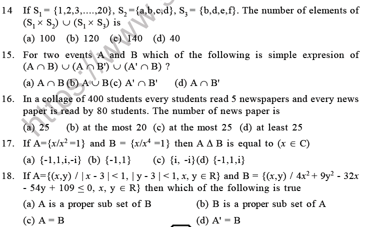 Jee Mathematics Relation And Functions Mcqs Set C With Answers 5444